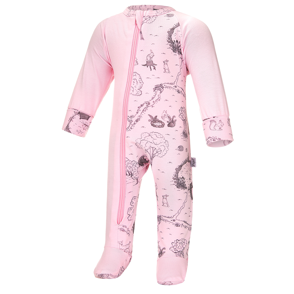 Overall thin PRINT DR Outlast® - light pink meadow :: Monkey Mum