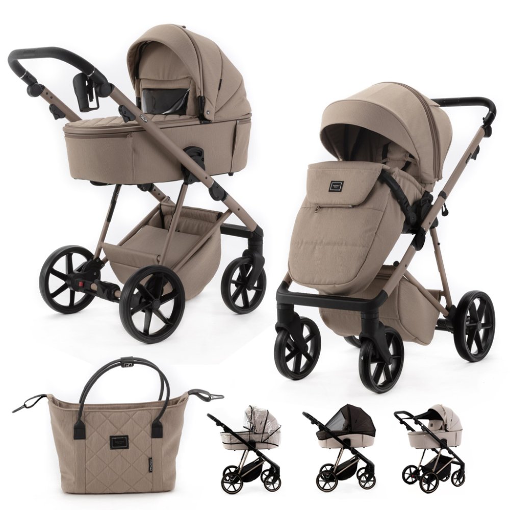 ADAMEX Combined stroller Delta Natura Camel :: Monkey Mum