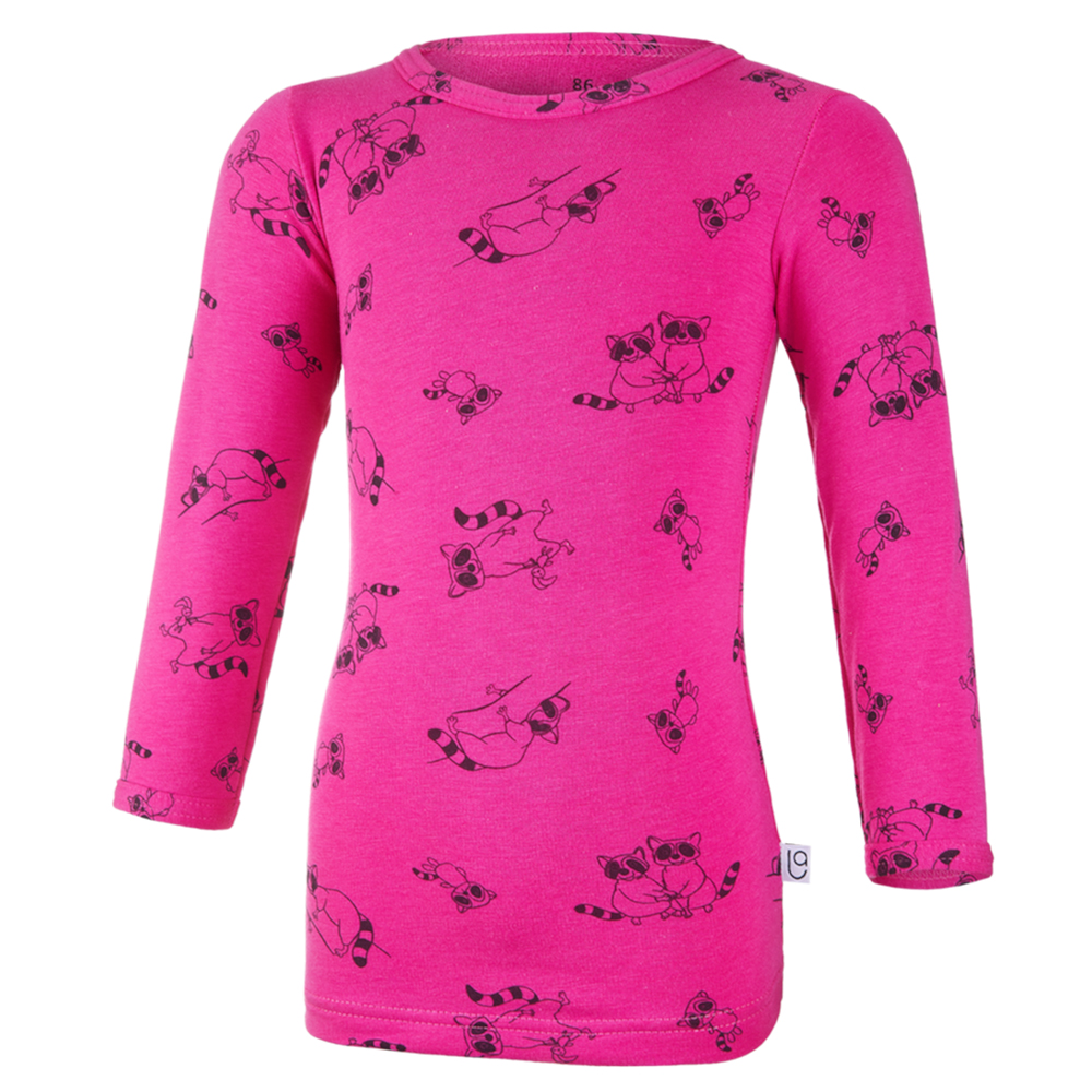 Smyk DR TISK Outlast® T-shirt - pink raccoons :: Monkey Mum