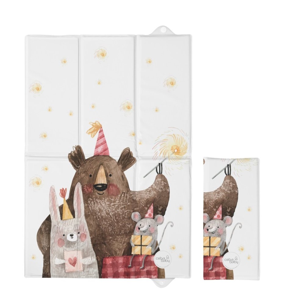 CEBA BABY Muda fraldas de viagem (60x40) Basic Celebration :: Monkey Mum