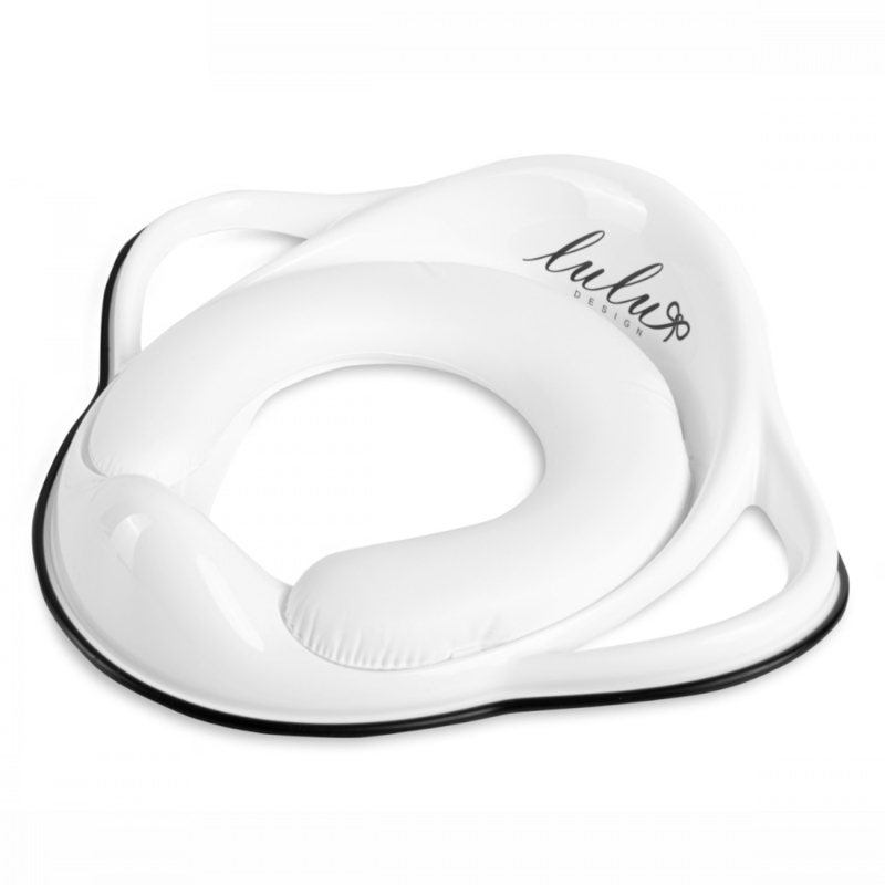 MALTEX Toilet reduction with handles soft Lulu white :: Monkey Mum
