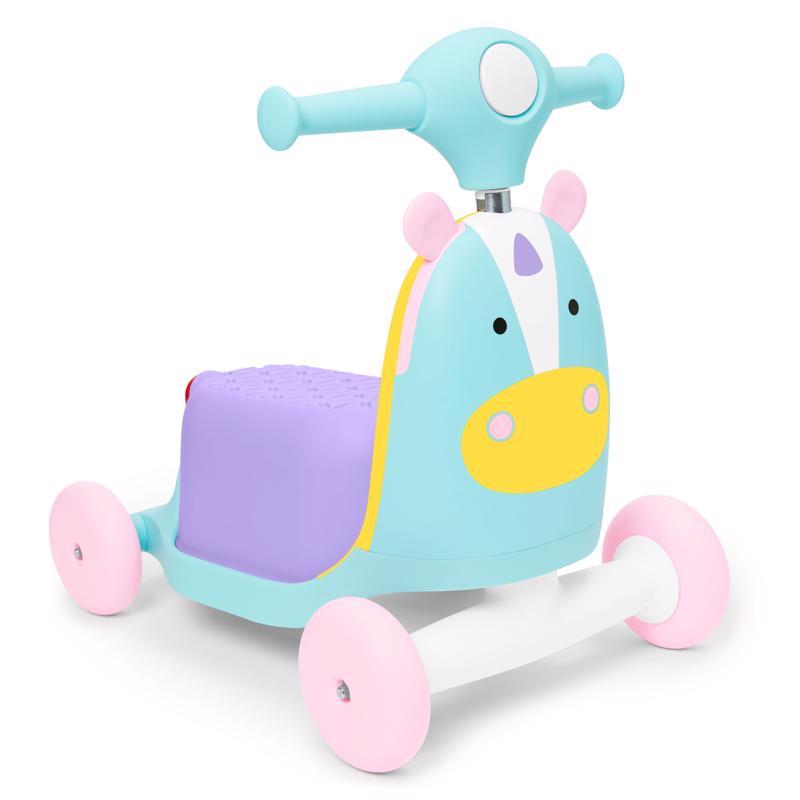 SKIP HOP Zoo bouncer 3 in 1 Ride-On Unicorn 12m+ up to 20 kg :: Monkey Mum
