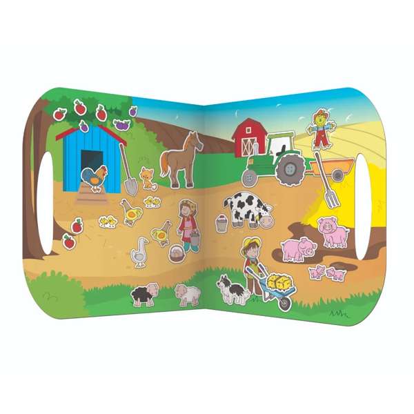 Fiesta Crafts Reusable Farm Scene Stickers :: Monkey Mum