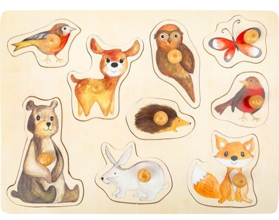 Insert puzzles with knobs :: Monkey Mum