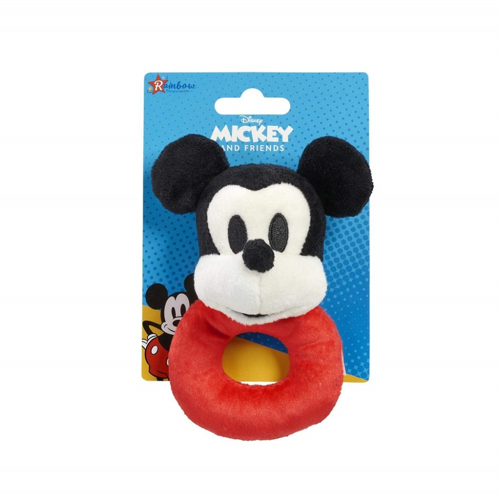 Hochet en peluche arc-en-ciel Mickey Mouse :: Monkey Mum