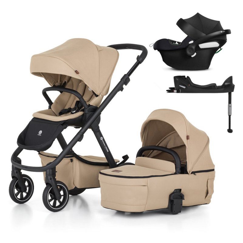 PETITE&MARS SET 4in1 Stroller ICON Mocha Beige LITE RWS + CBX By CYBEX ...