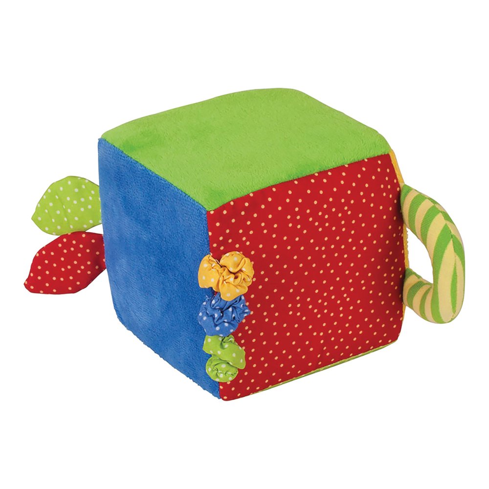 Bigjigs Baby Textile Activity Cube :: Monkey Mum