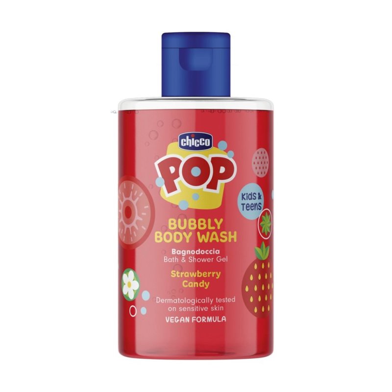CHICCO Shower gel Pop Strawberry candy 300ml :: Monkey Mum